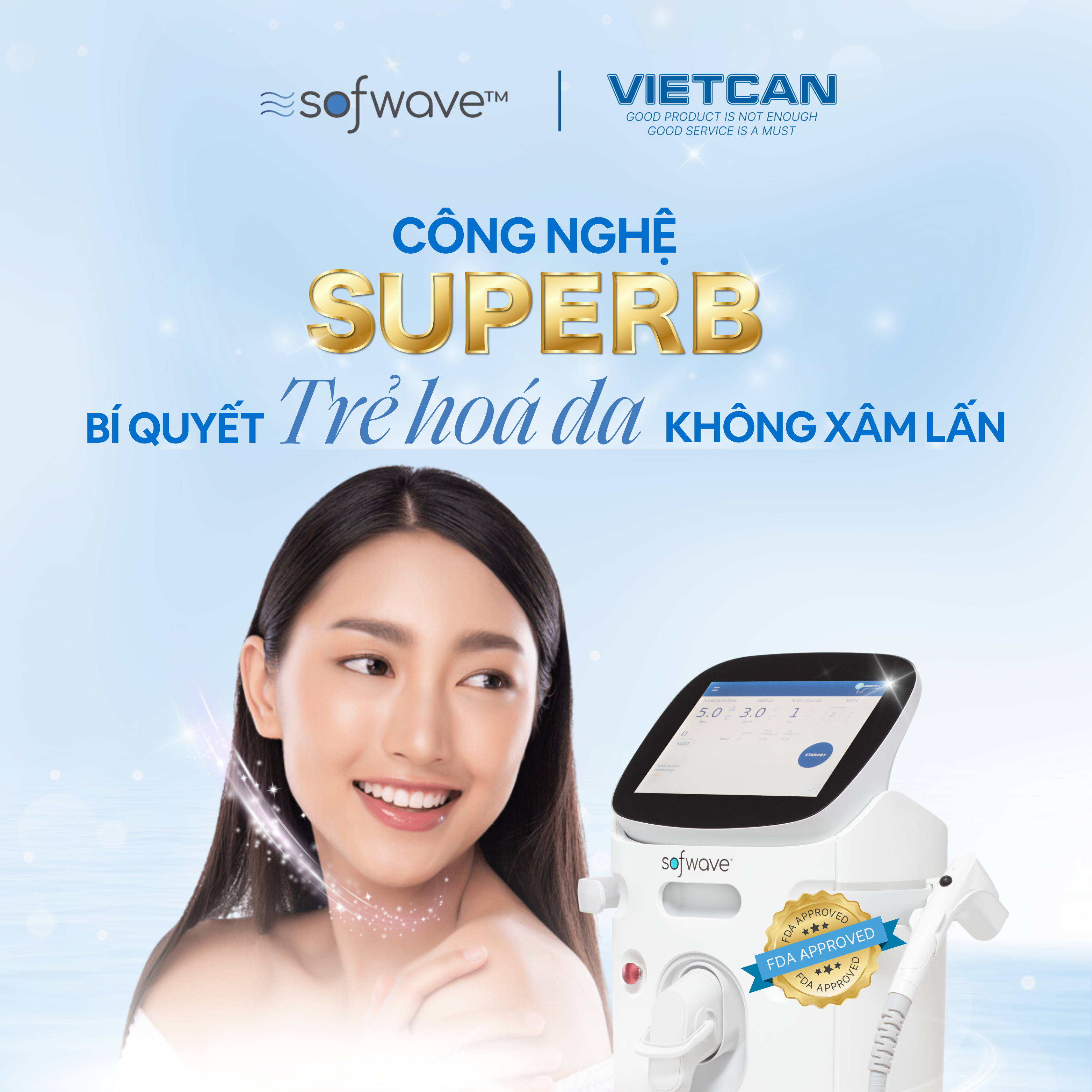 SOFWAVE SUPERB: CÔNG NGHỆ CHÙM TIA SIÊU ÂM SONG SONG ĐỒNG BỘ GIÚP NÂNG CƠ VÀ TRẺ HÓA DA TỰ NHIÊN ...